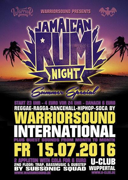 JAMAICAN RUM NIGHT - U-Club