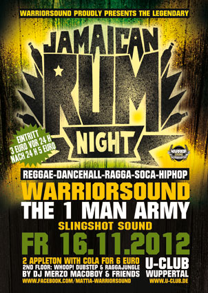 JAMAICAN RUM NIGHT - U-Club